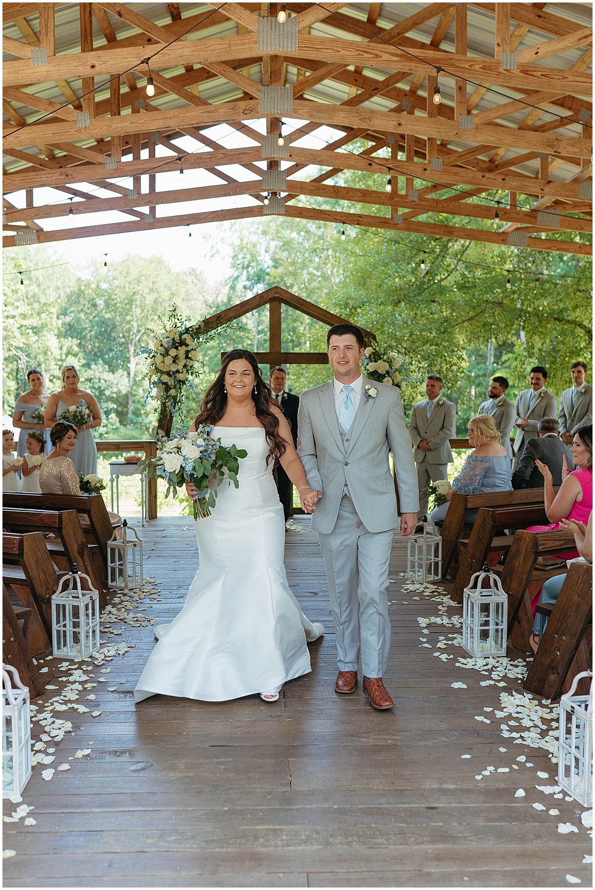 Elegant White Barn Wedding - kouryfarmsweddingsandevents.com